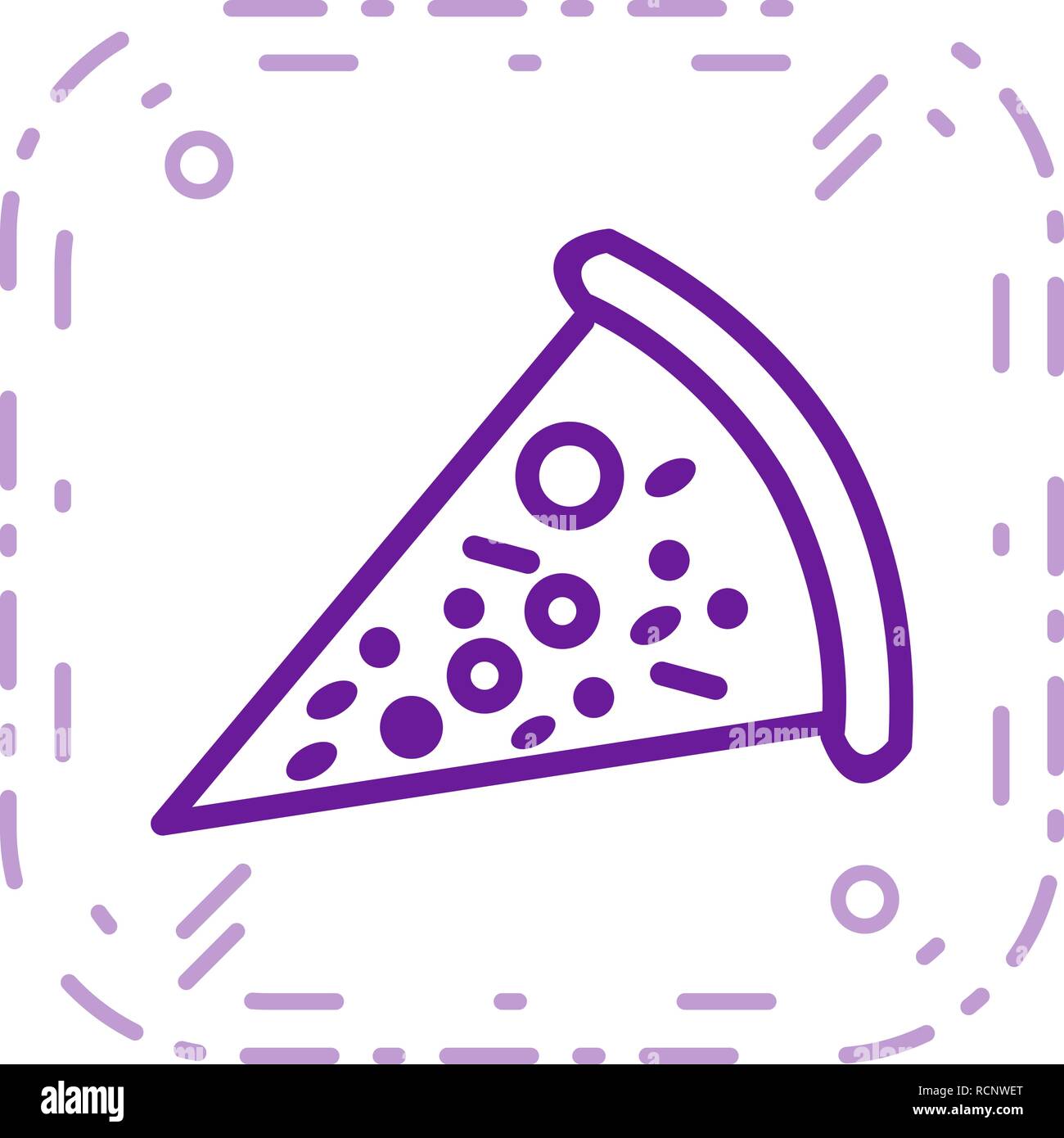 Vector Pizza Icon Stock Vector Image & Art - Alamy