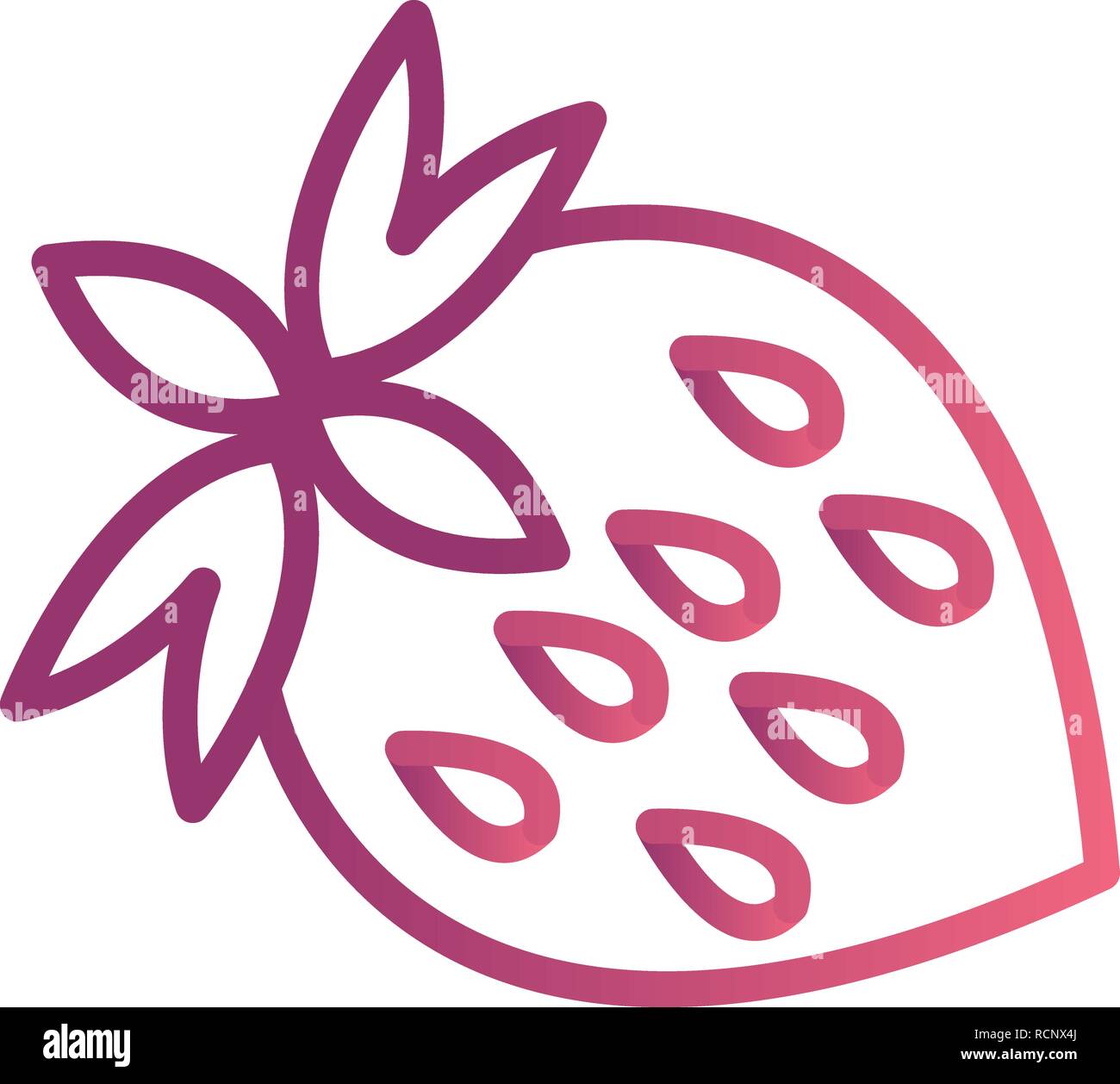 Vector Strawberry Icon Stock Vector Image & Art - Alamy