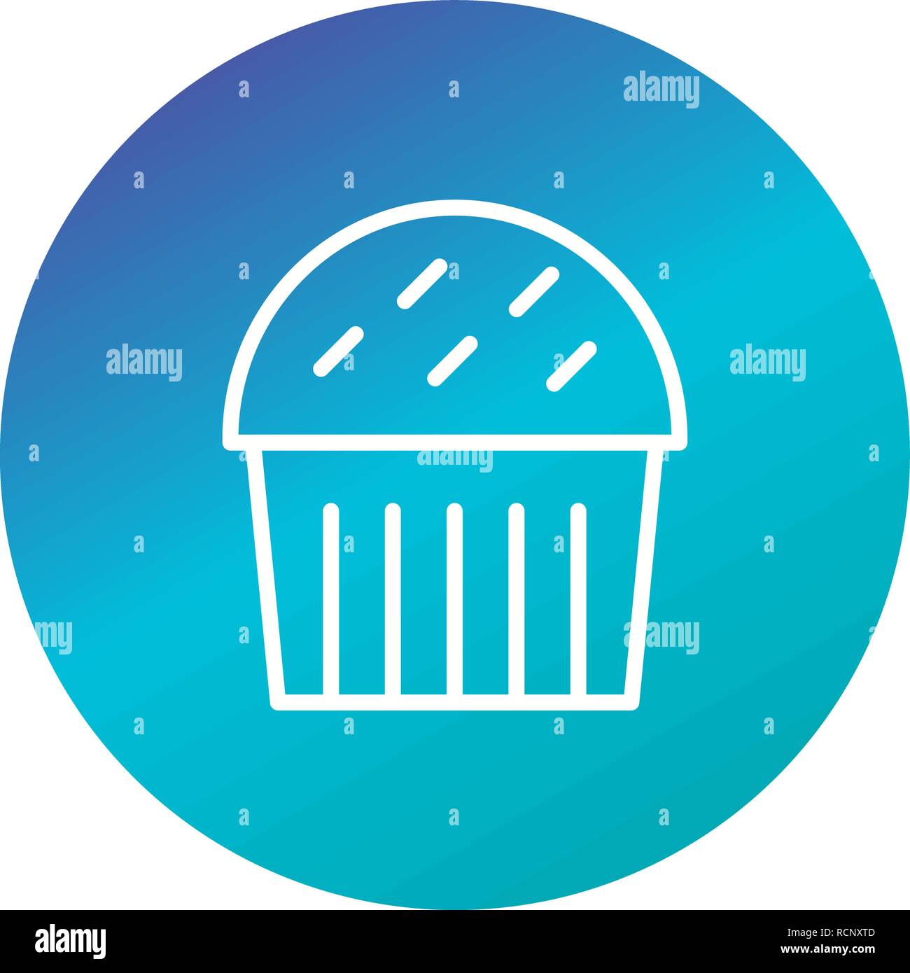 Vector Cupcake Icon Stock Vector Image & Art - Alamy