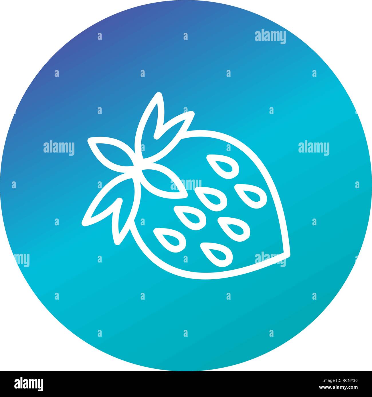 Vector Strawberry Icon Stock Vector Image & Art - Alamy