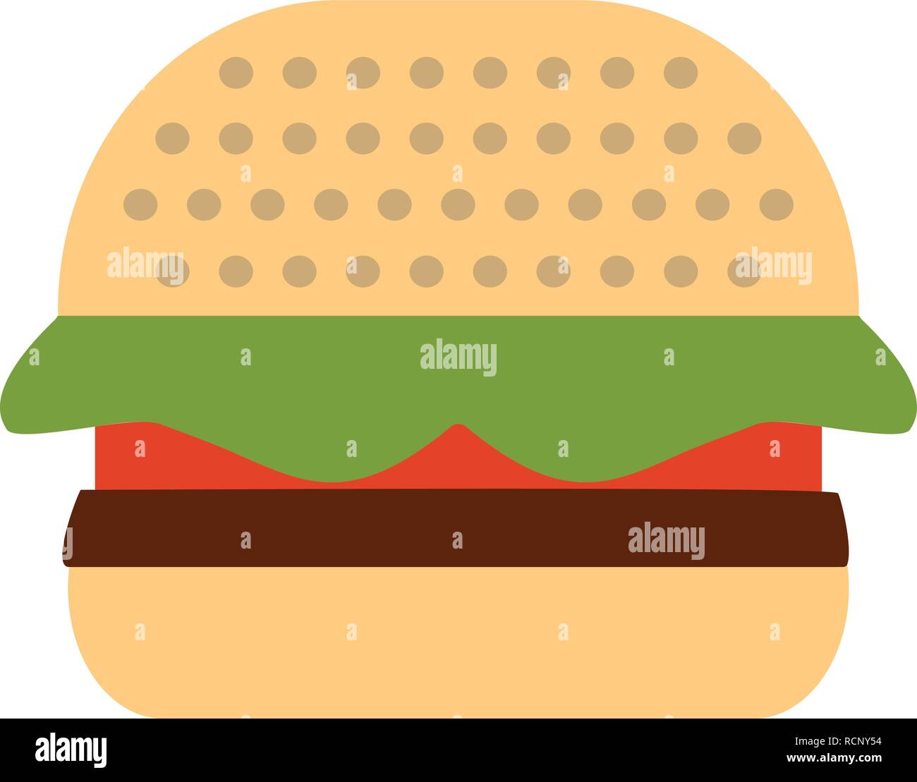 Vector Hamburger Icon Stock Vector Image & Art - Alamy