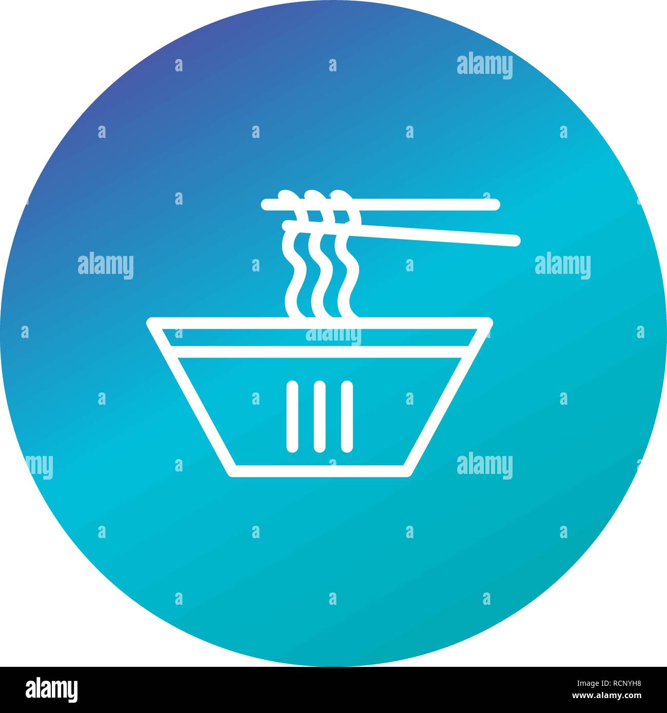 Vector Noodles Icon Stock Vector Image & Art - Alamy