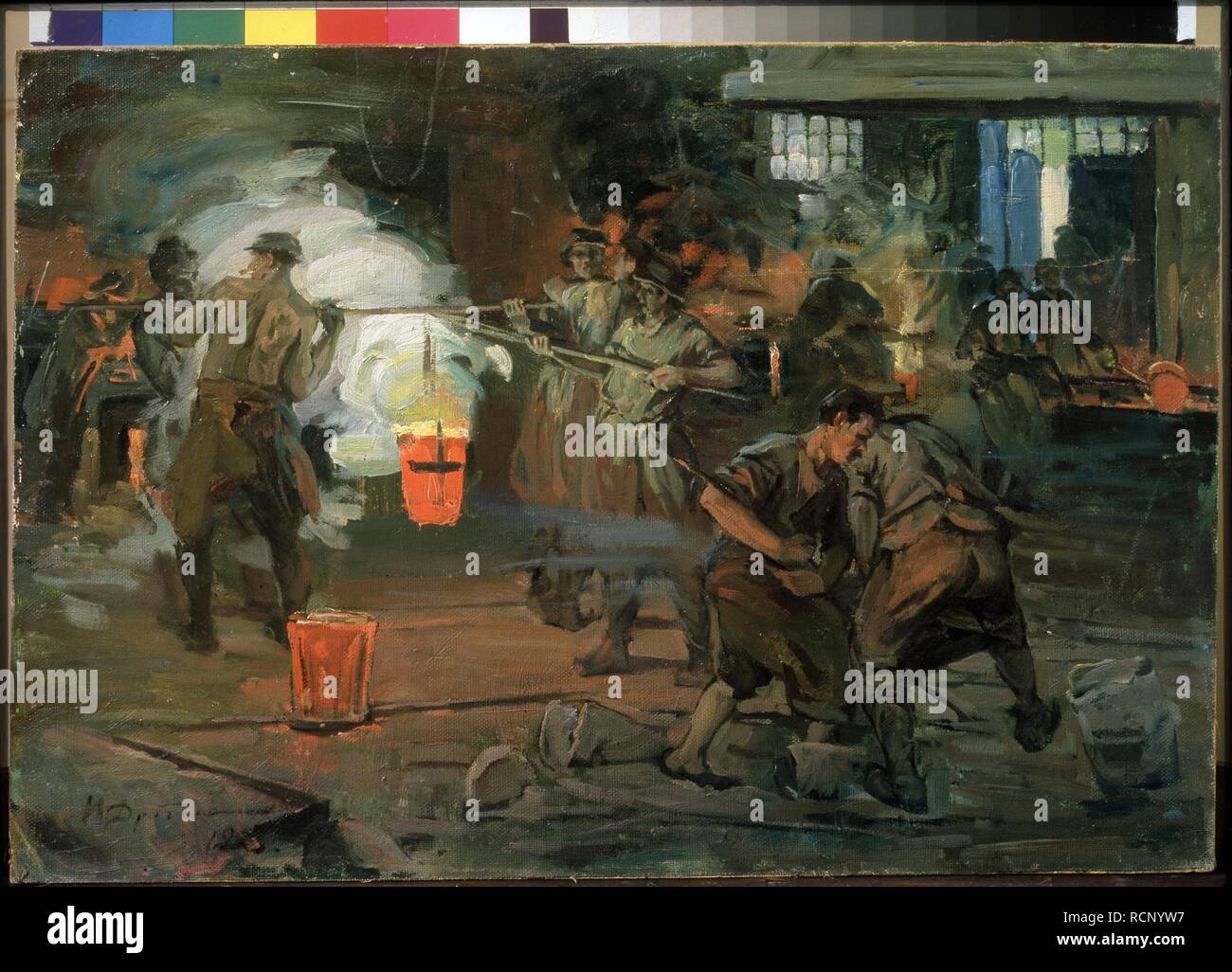 A Foundry Shop Floor. Museum: State Russian Museum, St. Petersburg ...