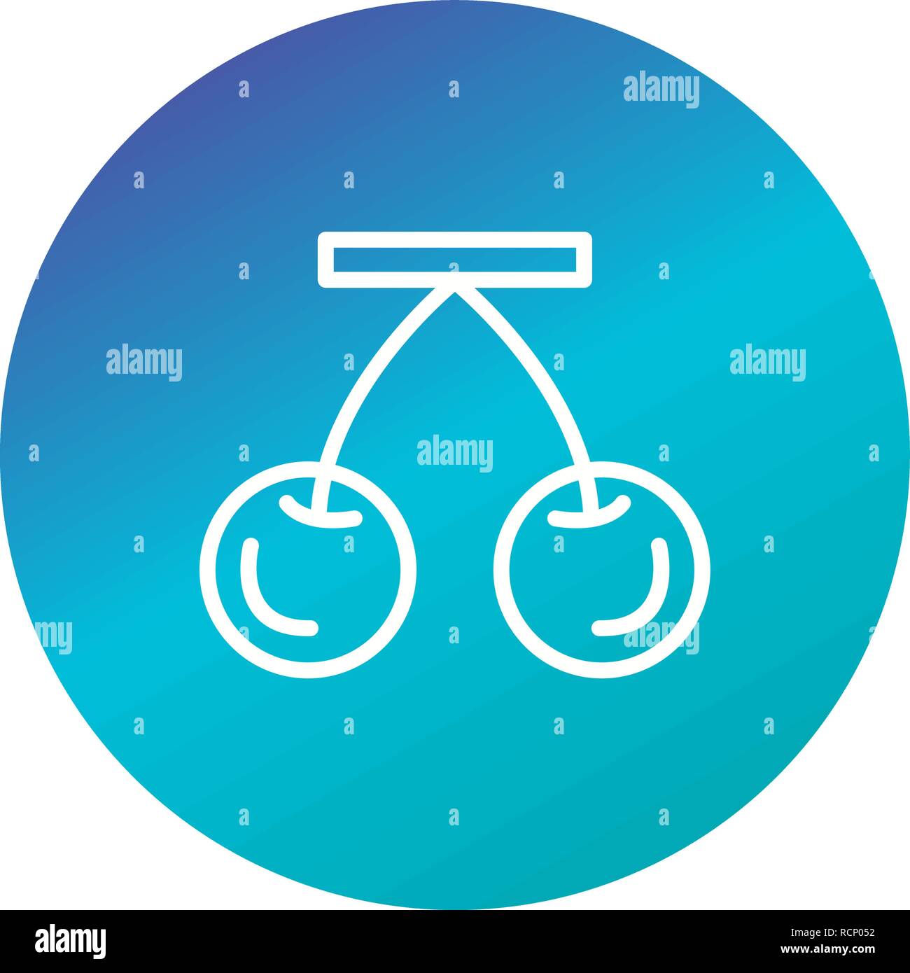 Vector Cherry Icon Stock Vector Image & Art - Alamy