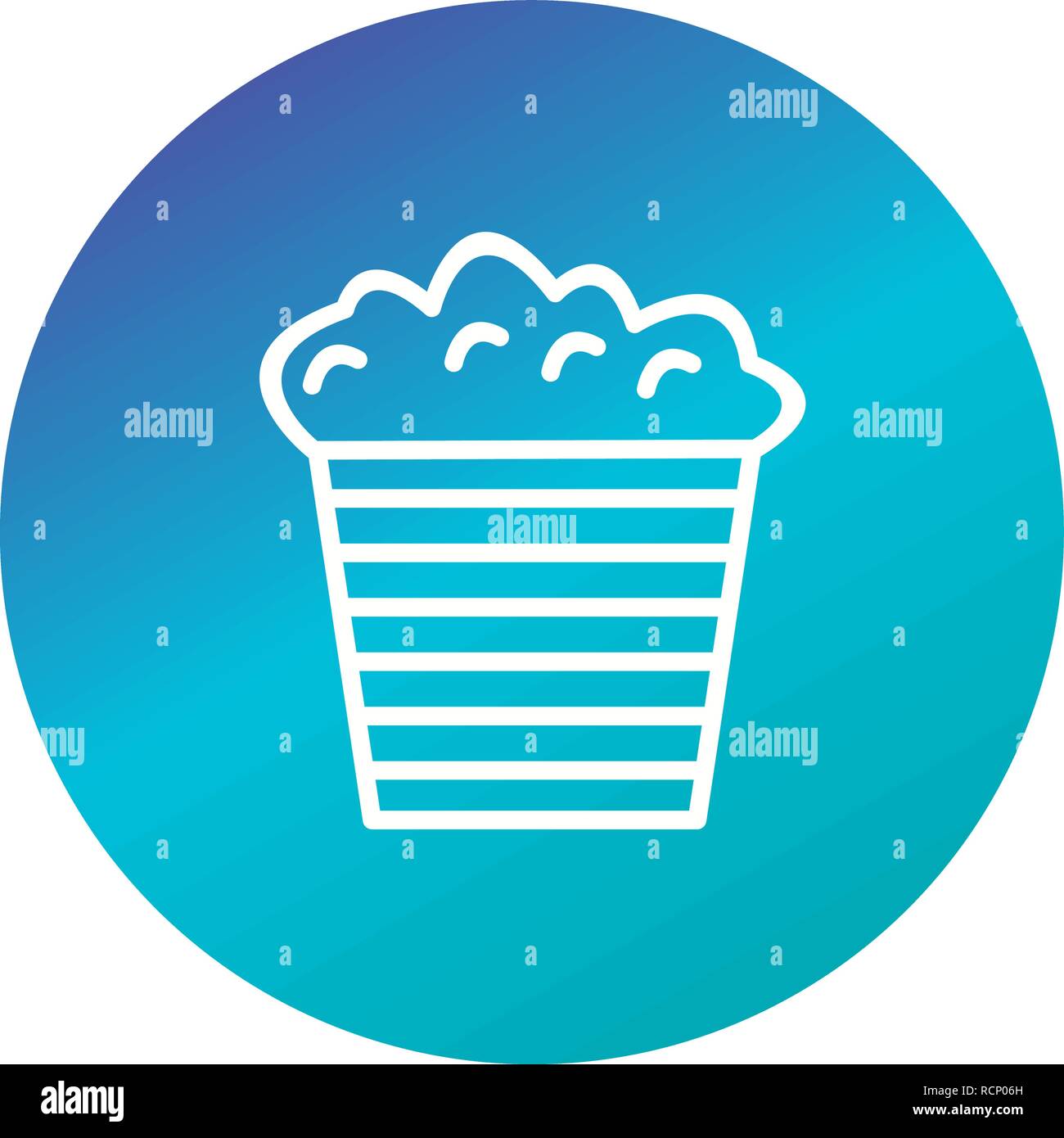 Vector Popcorn Icon Stock Vector Image & Art - Alamy