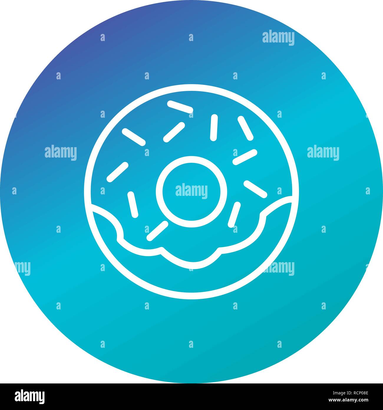 Vector Doughnut Icon Stock Vector Image & Art - Alamy