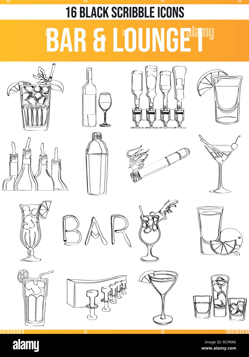 Black pictograms / icons on lounge. This icon set is perfect for ...