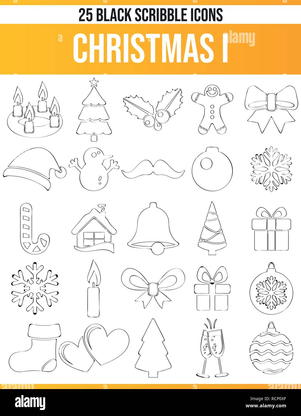 Black pictograms / icons on Christmas. This icon set is perfect for ...
