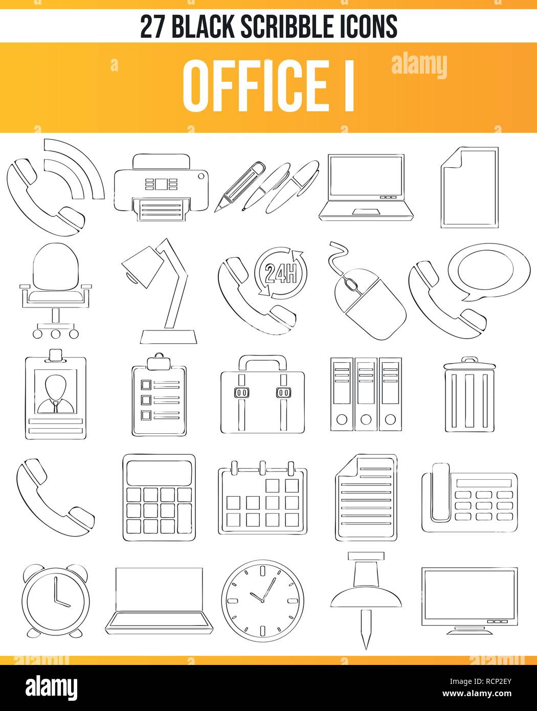 Black pictograms / icons for Office. This icon set is perfect for ...