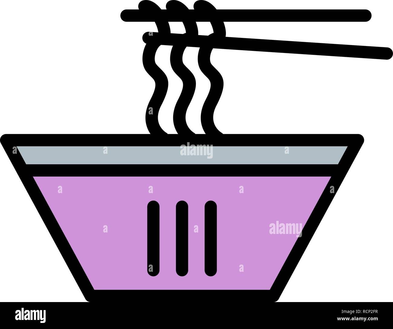 Vector Noodles Icon Stock Vector Image & Art - Alamy