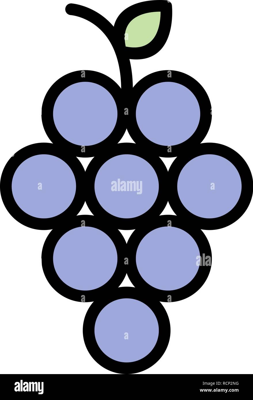 Vector Grapes Icon Stock Vector Image & Art - Alamy