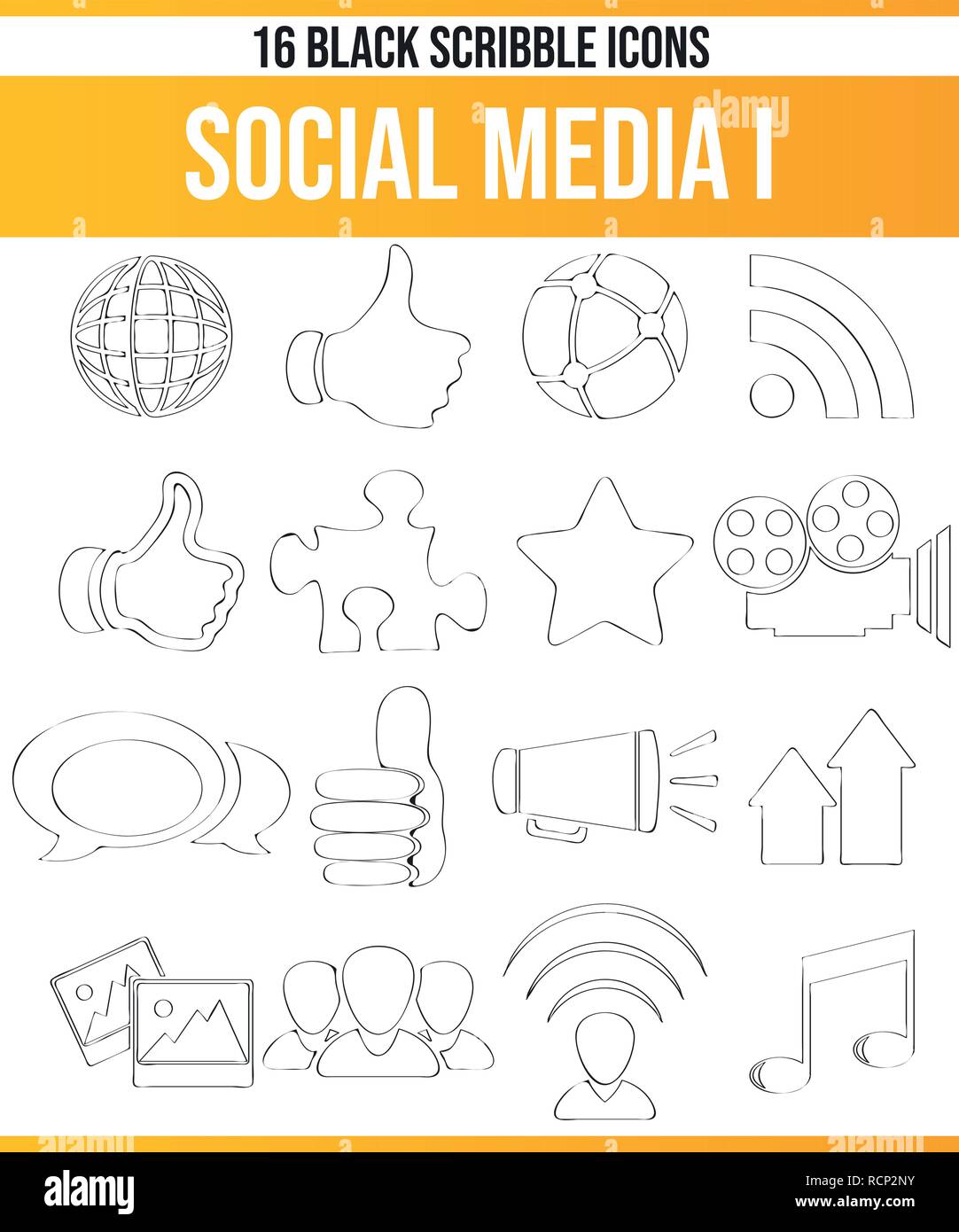 Black pictograms / icons on social media. This icon set is perfect for ...