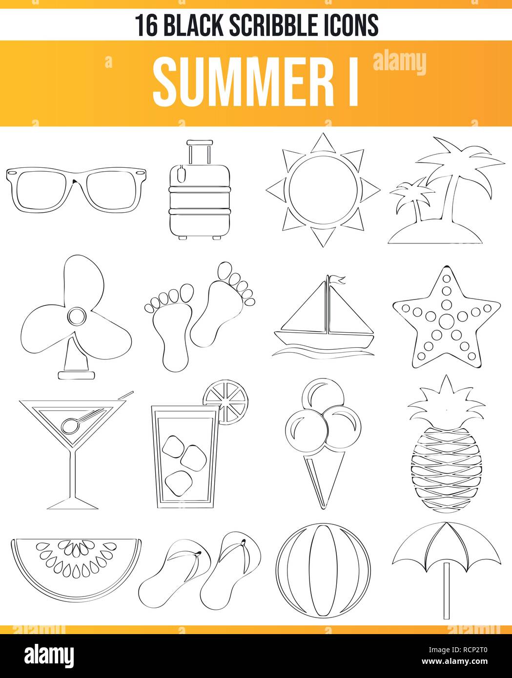 Vacation pictograms hi-res stock photography and images - Alamy