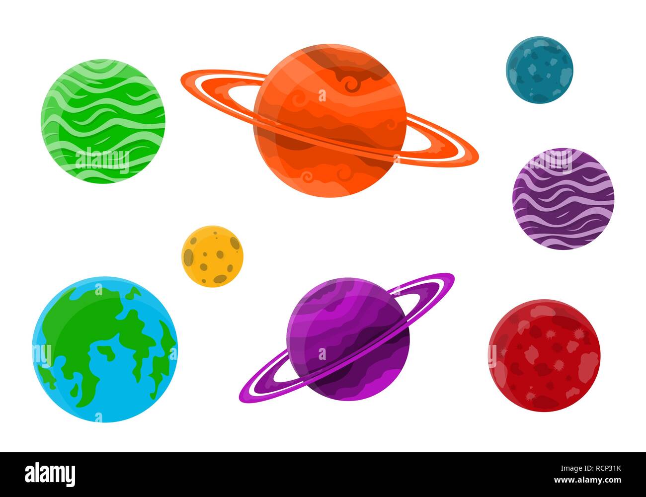 Cartoon planets hi-res stock photography and images - Alamy