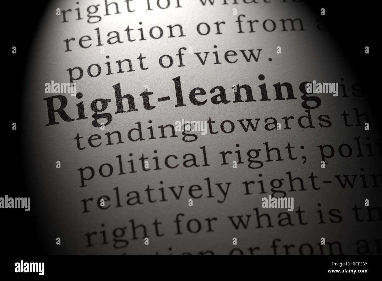 Fake Dictionary, Dictionary definition of the word right-leaning ...