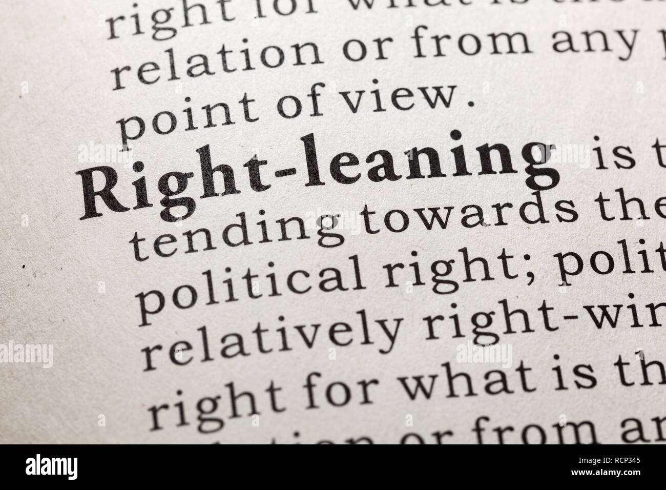 Fake Dictionary, Dictionary definition of the word right-leaning ...