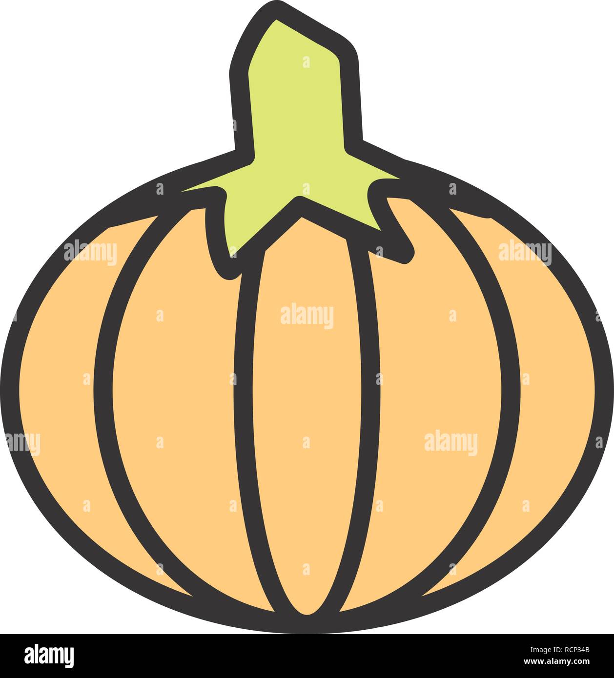 Vector Pumpkin Icon Stock Vector Image & Art - Alamy
