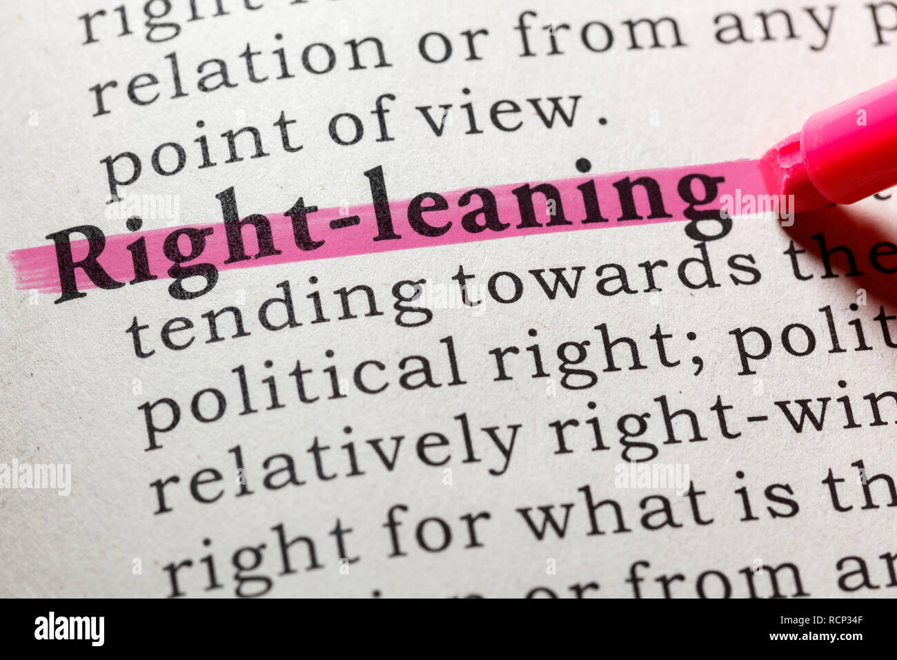 Fake Dictionary, Dictionary definition of the word right-leaning ...