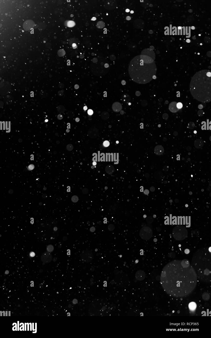 Rain stars christmas background black Black and White Stock Photos ...