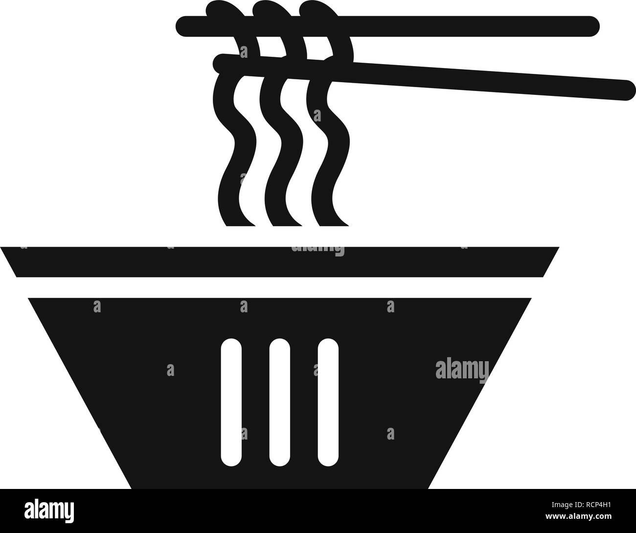 Vector Noodles Icon Stock Vector Image & Art - Alamy