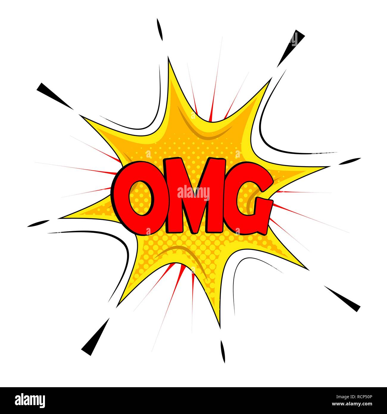 Comic splash vector vectors Cut Out Stock Images & Pictures - Alamy