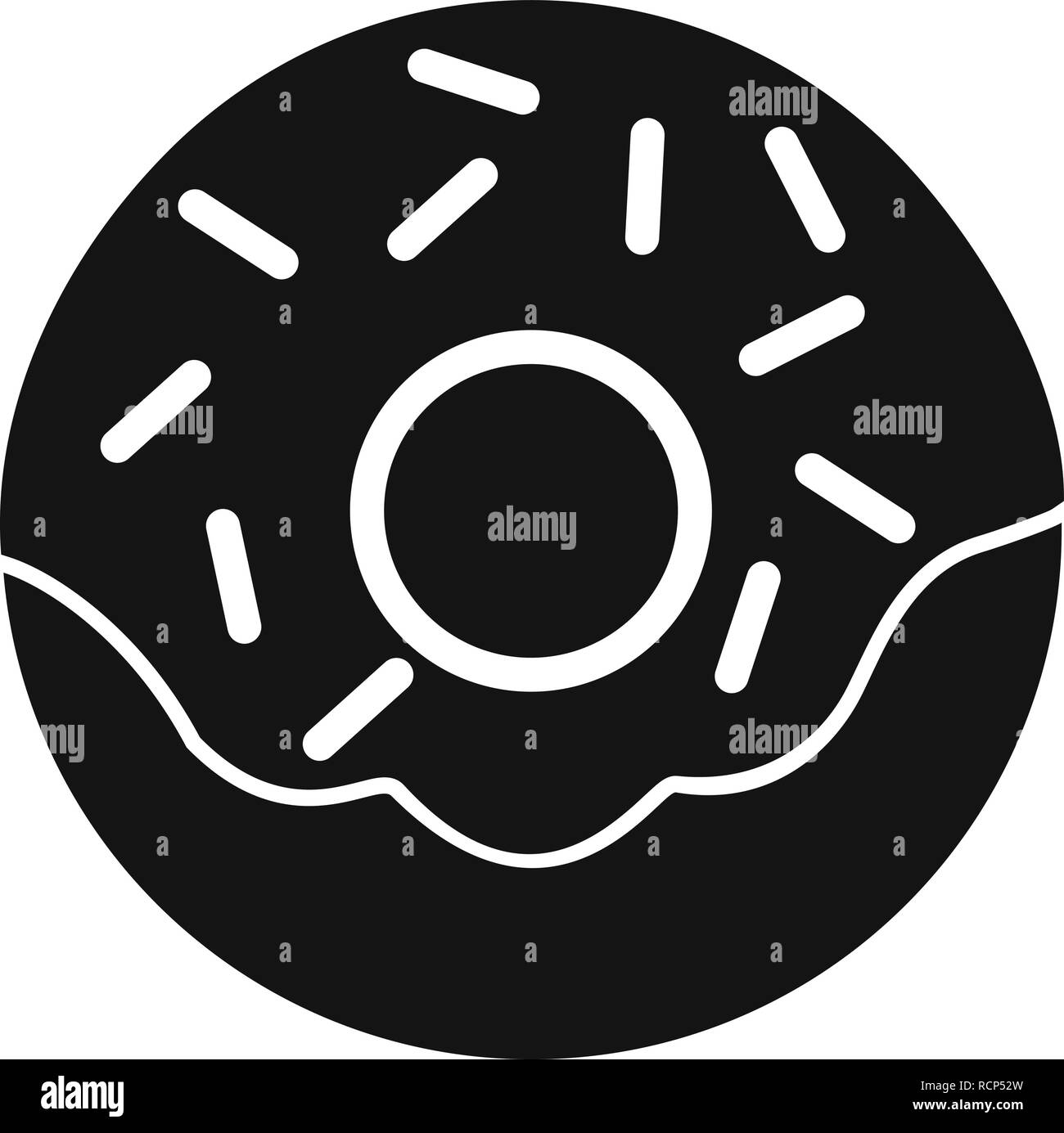Vector Doughnut Icon Stock Vector Image & Art - Alamy