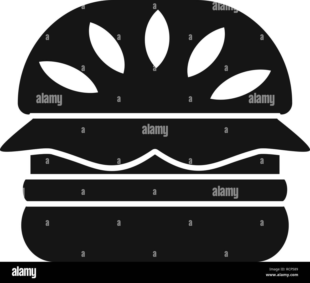 Vector Hamburger Icon Stock Vector Image & Art - Alamy