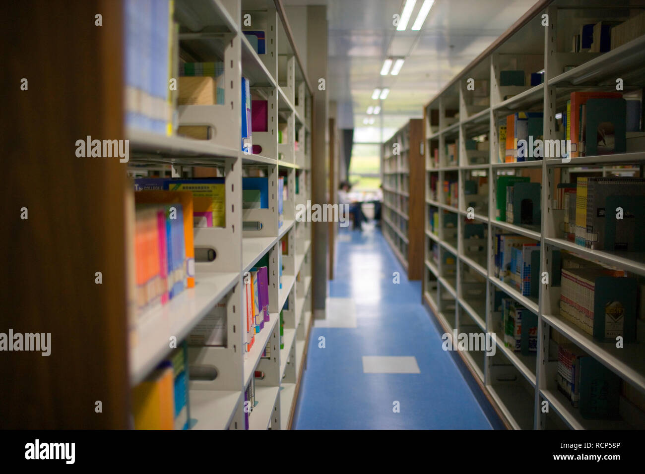 Shelving in a library Stock Photo - Alamy