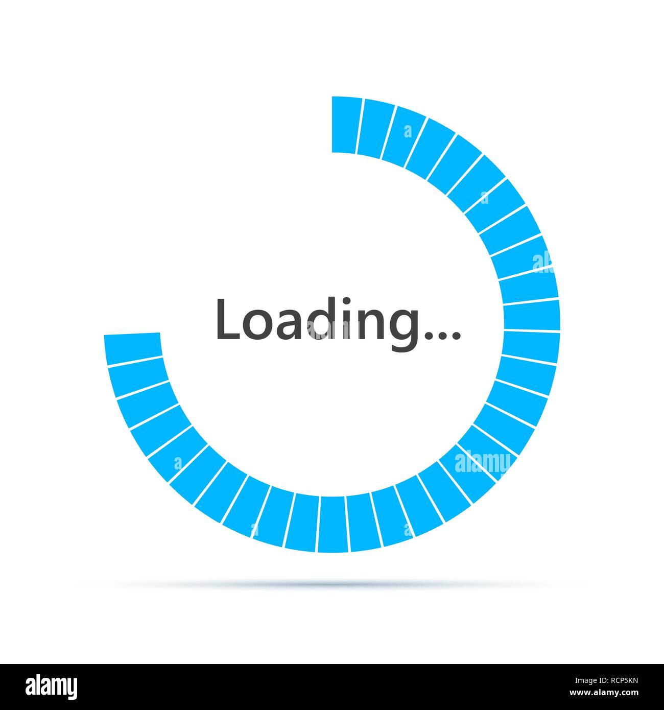 Loading icon load symbol flat hi-res stock photography and images - Alamy