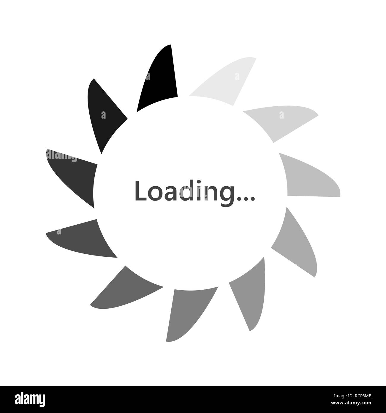 Loading bar element icon. Vector illustration. Download sign in flat ...
