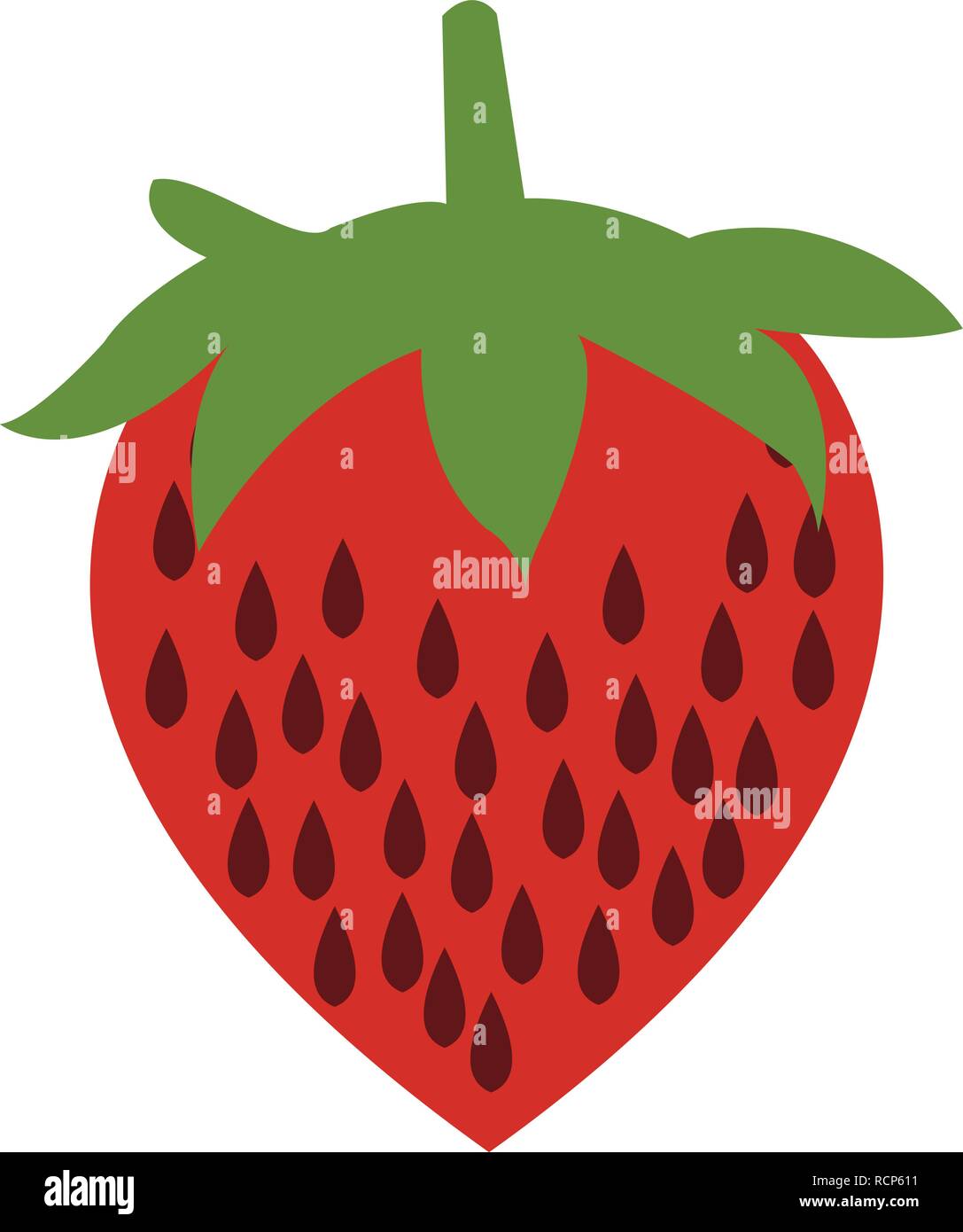 Vector Strawberry Icon Stock Vector Image & Art - Alamy