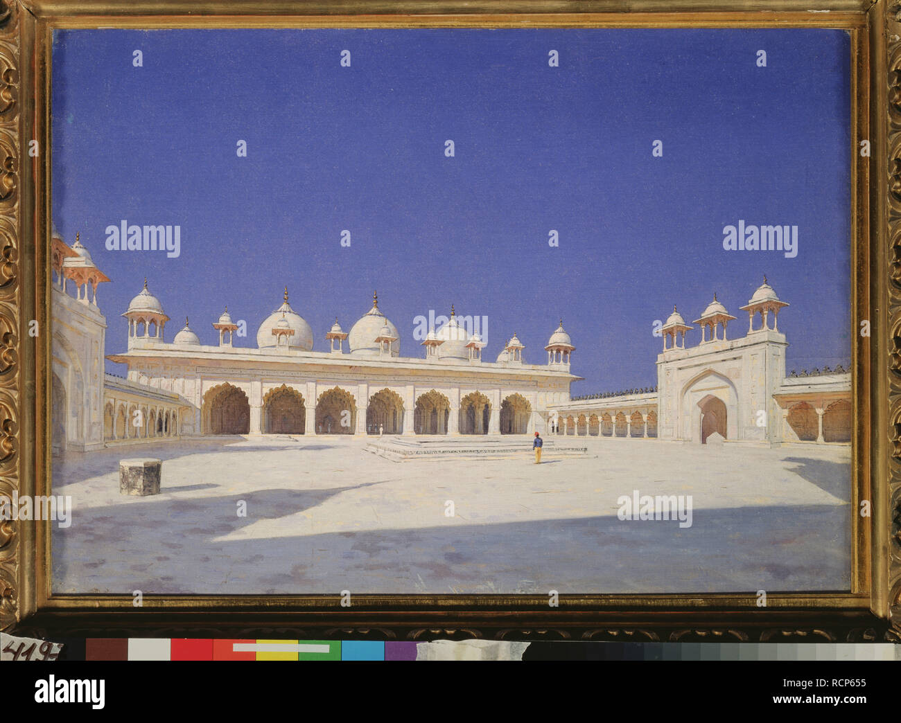 The Pearl Mosque (Moti Masjid) in Red Fort of Agra. Museum: State ...