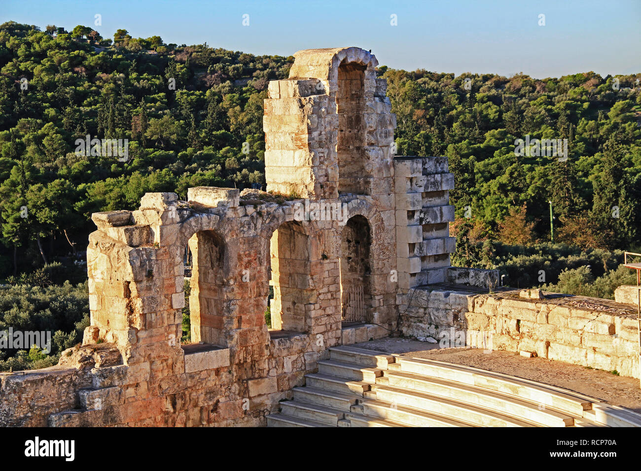 Theater Odeon of Herodes Atticus on the Acropolis in Athens, Greece ...
