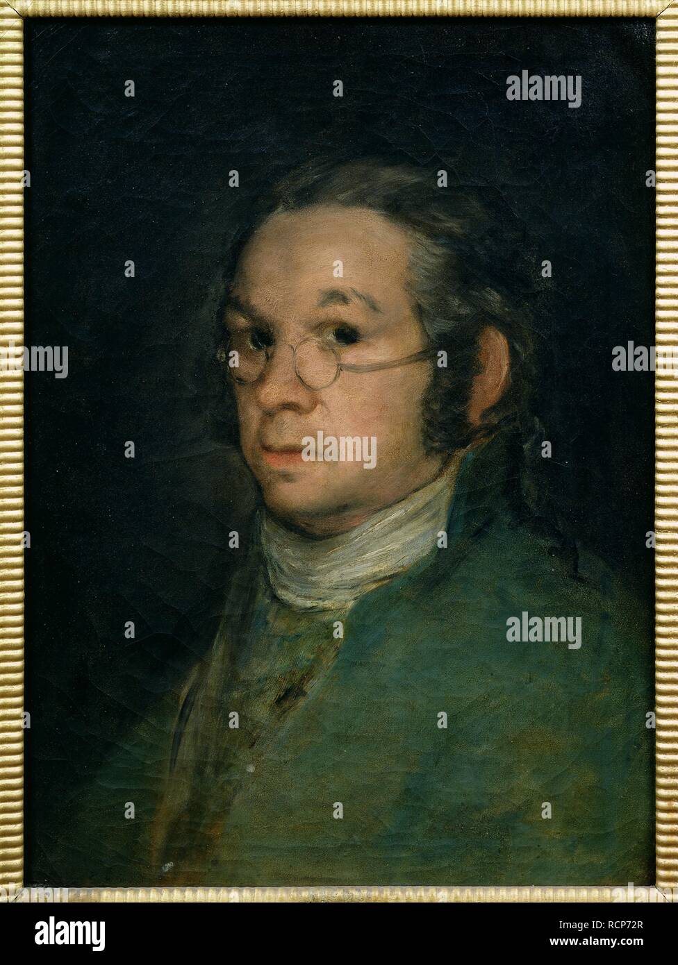 Self-Portrait with Glasses. Museum: Musee Bonnat, Bayonne. Author: GOYA ...