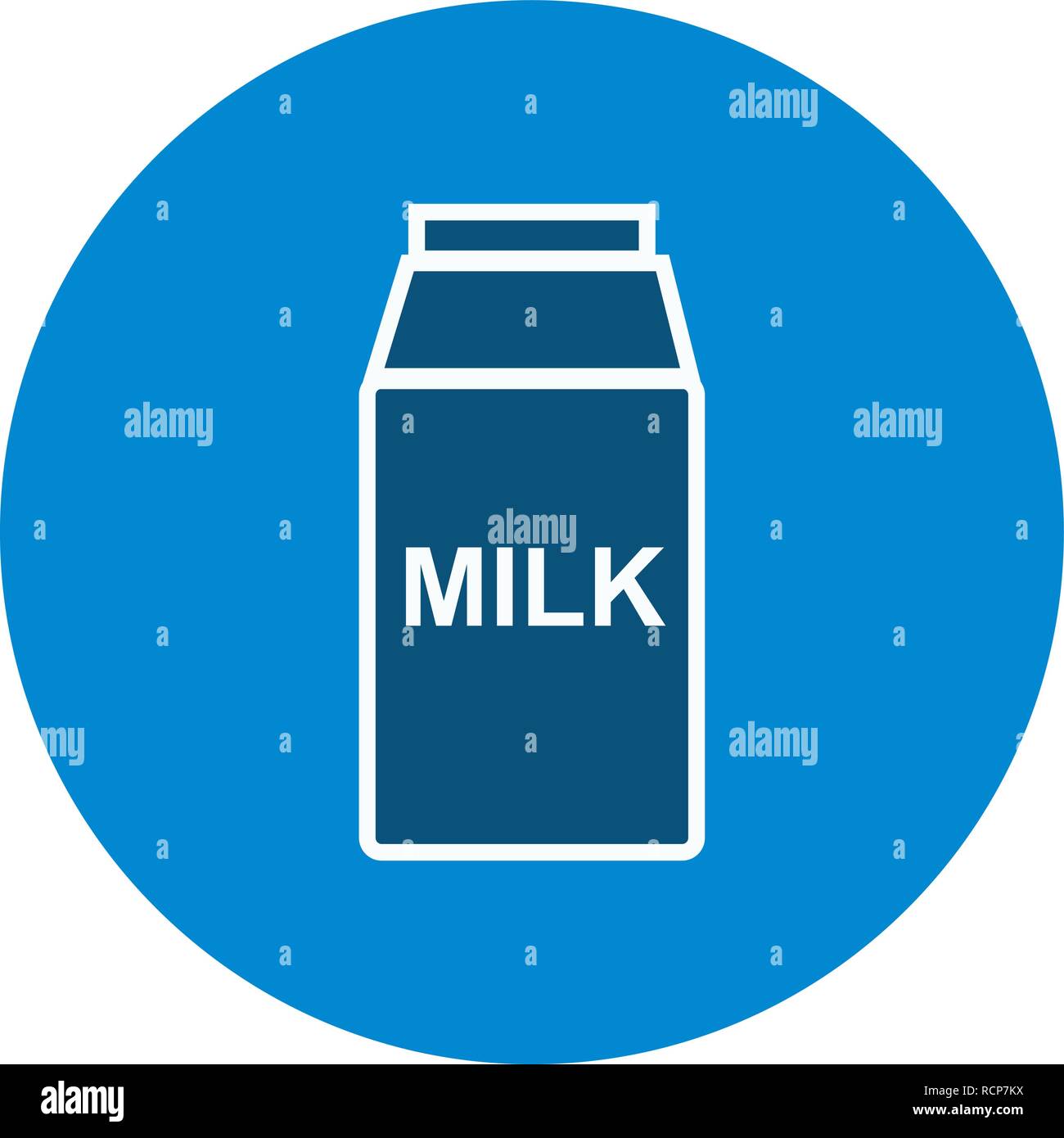Vector Milk Icon Stock Vector Image & Art - Alamy