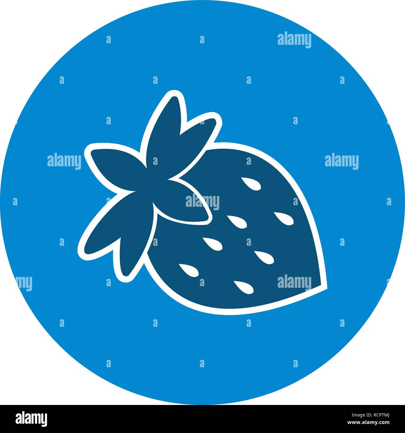 Vector Strawberry Icon Stock Vector Image & Art - Alamy