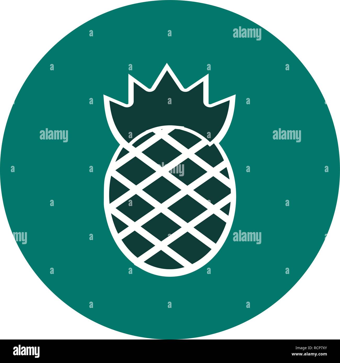 Vector Pineapple Icon Stock Vector Image & Art - Alamy