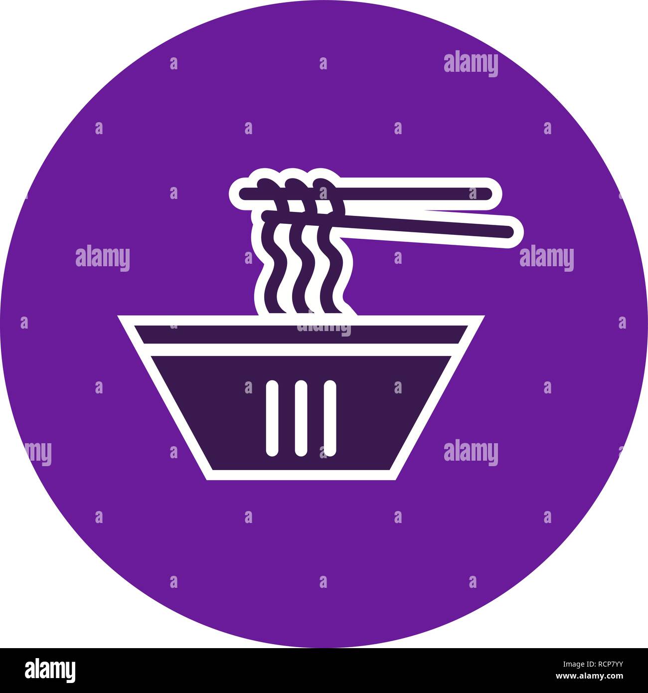 Vector Noodles Icon Stock Vector Image & Art - Alamy