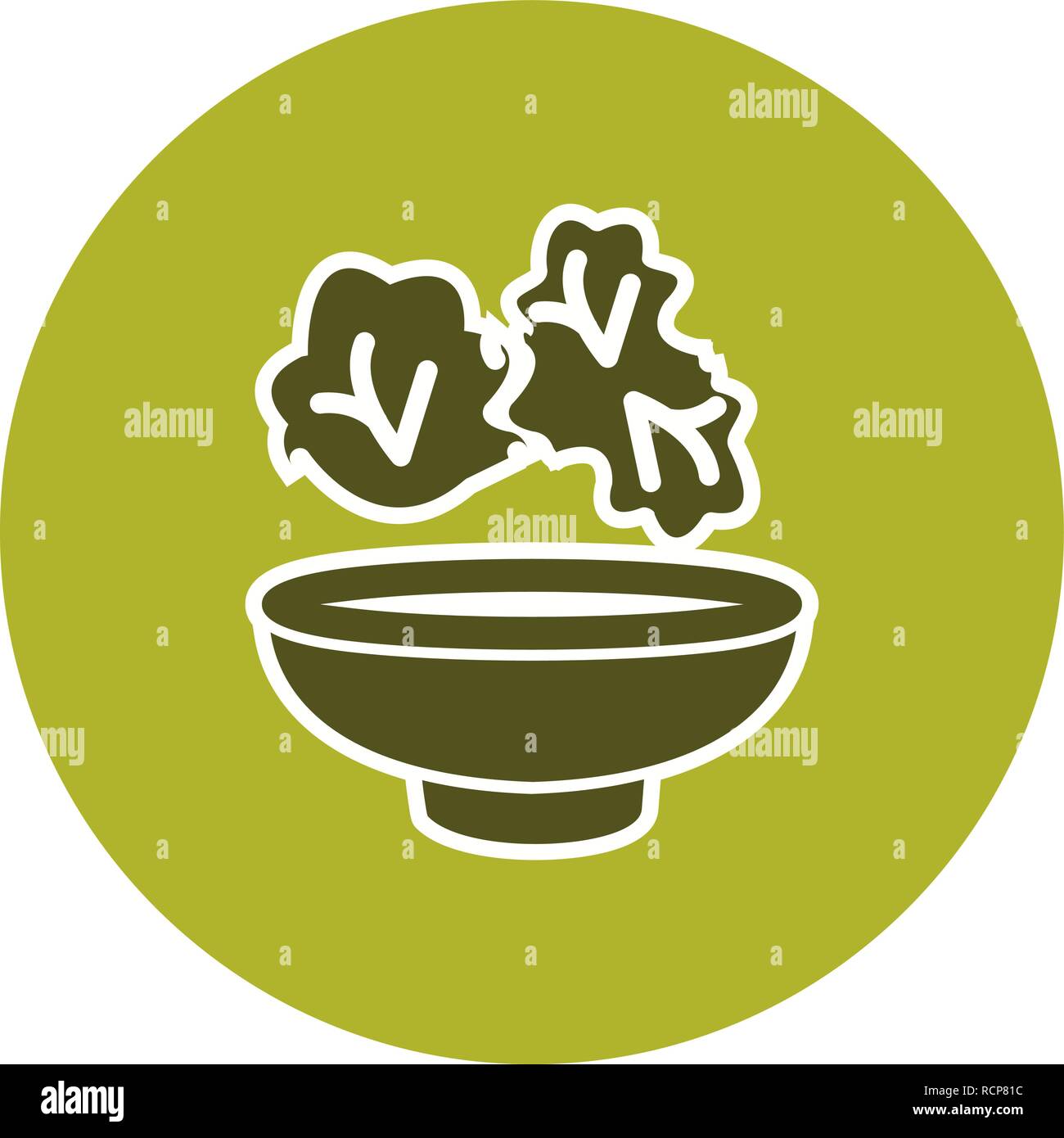 Vector Salad Icon Stock Vector Image & Art - Alamy