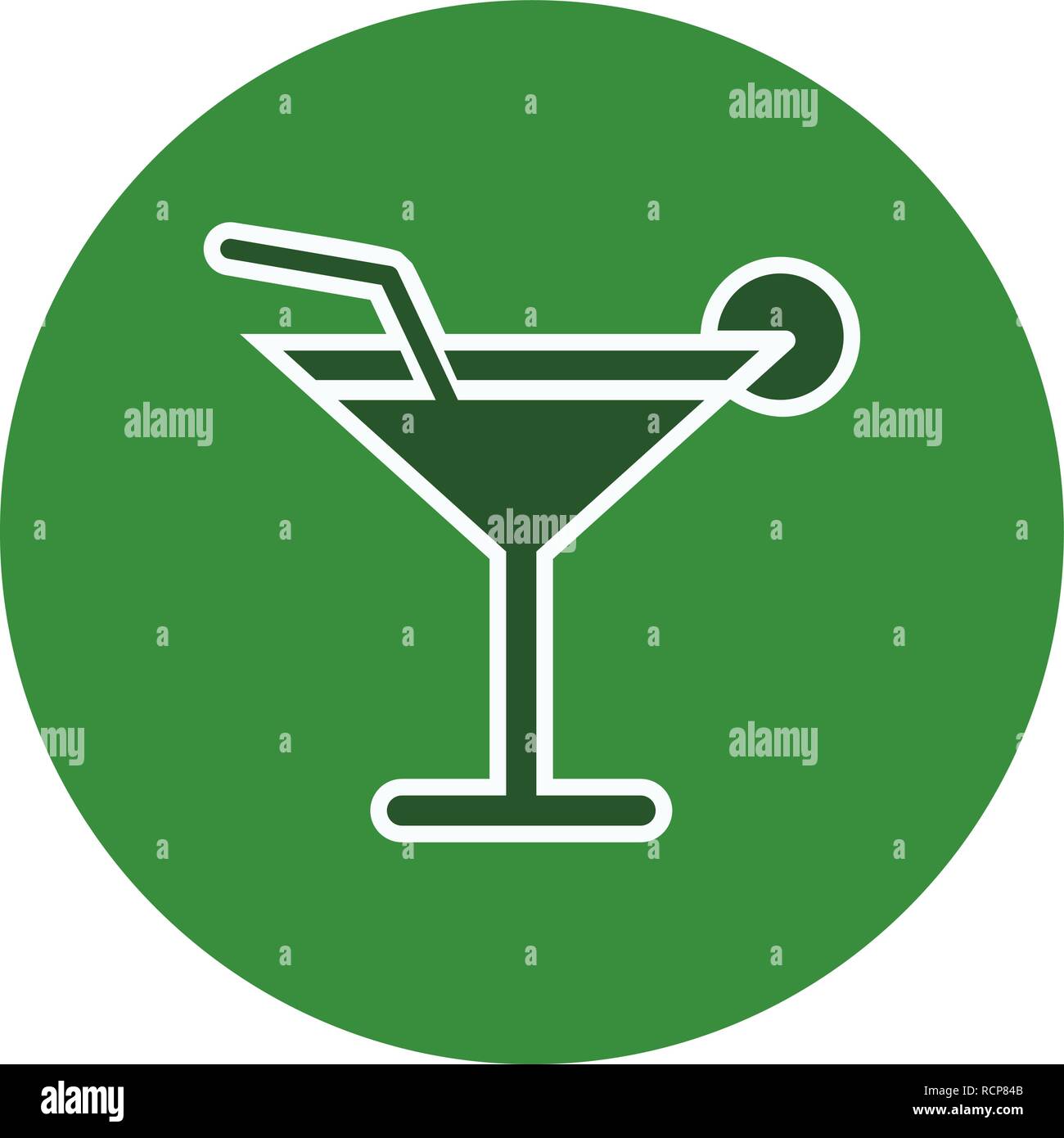 Vector Cocktail Icon Stock Vector Image & Art - Alamy
