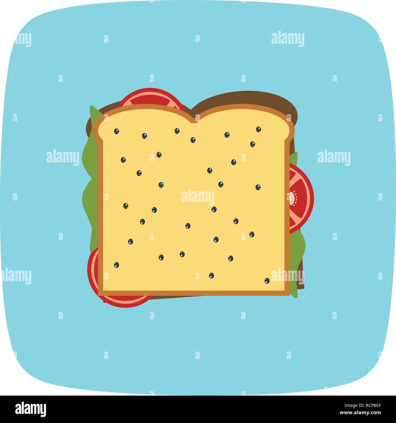 Vector Sandwich Icon Stock Vector Image & Art - Alamy