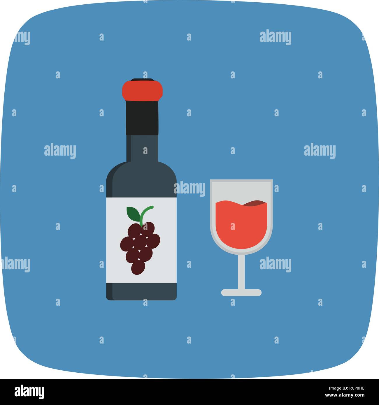 Vector Wine Icon Stock Vector Image & Art - Alamy