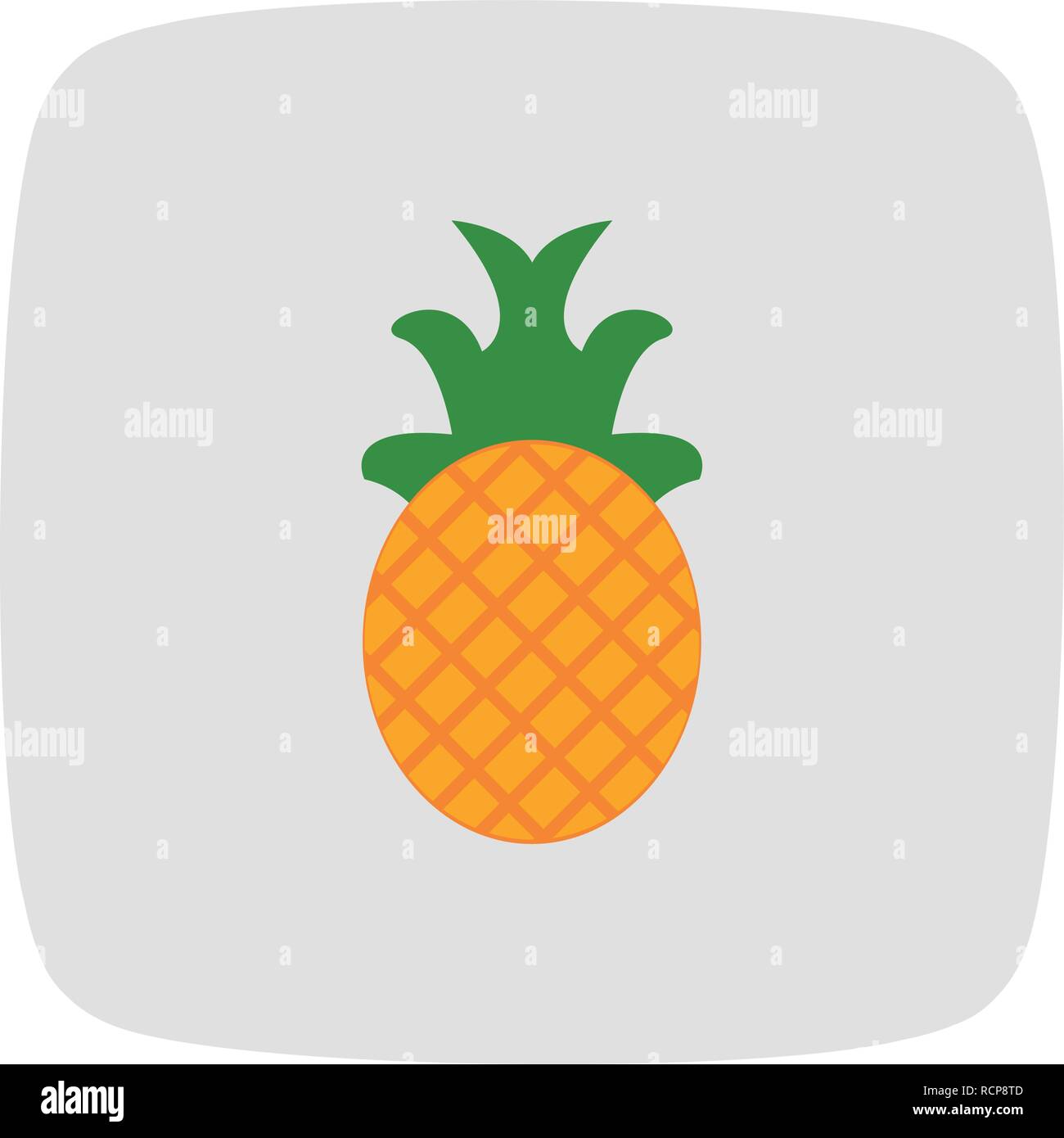 Vector Pineapple Icon Stock Vector Image & Art - Alamy