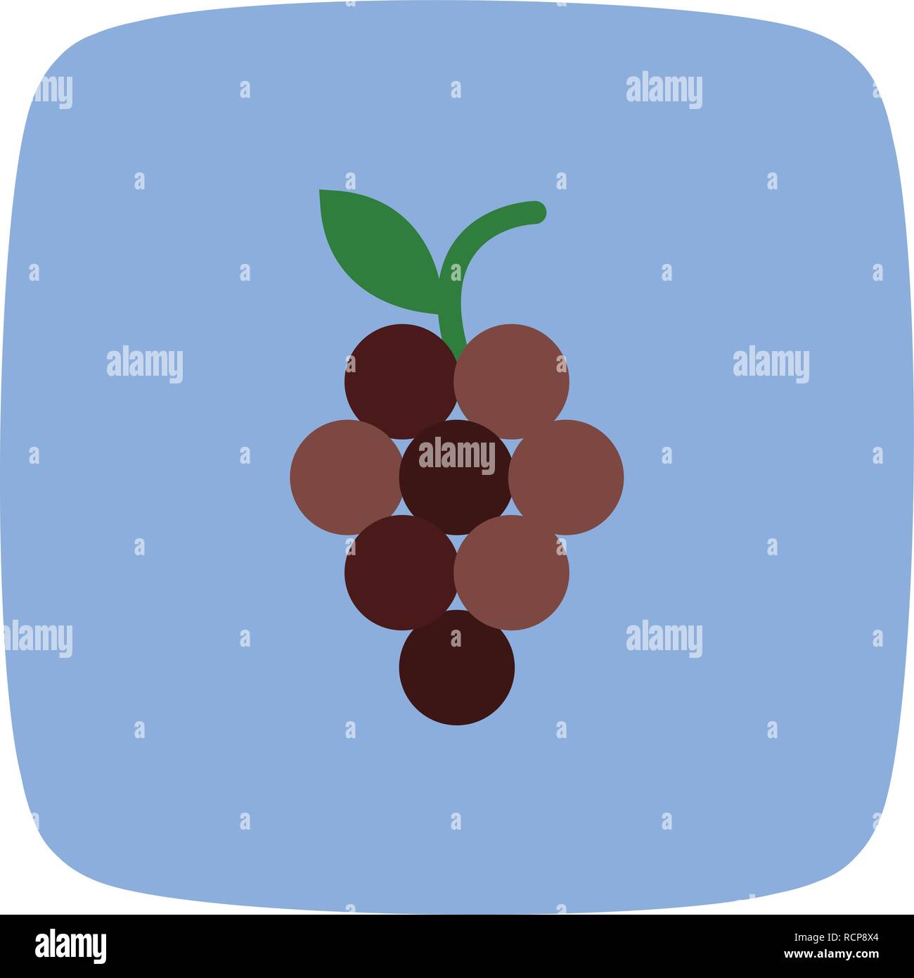 Vector Grapes Icon Stock Vector Image & Art - Alamy