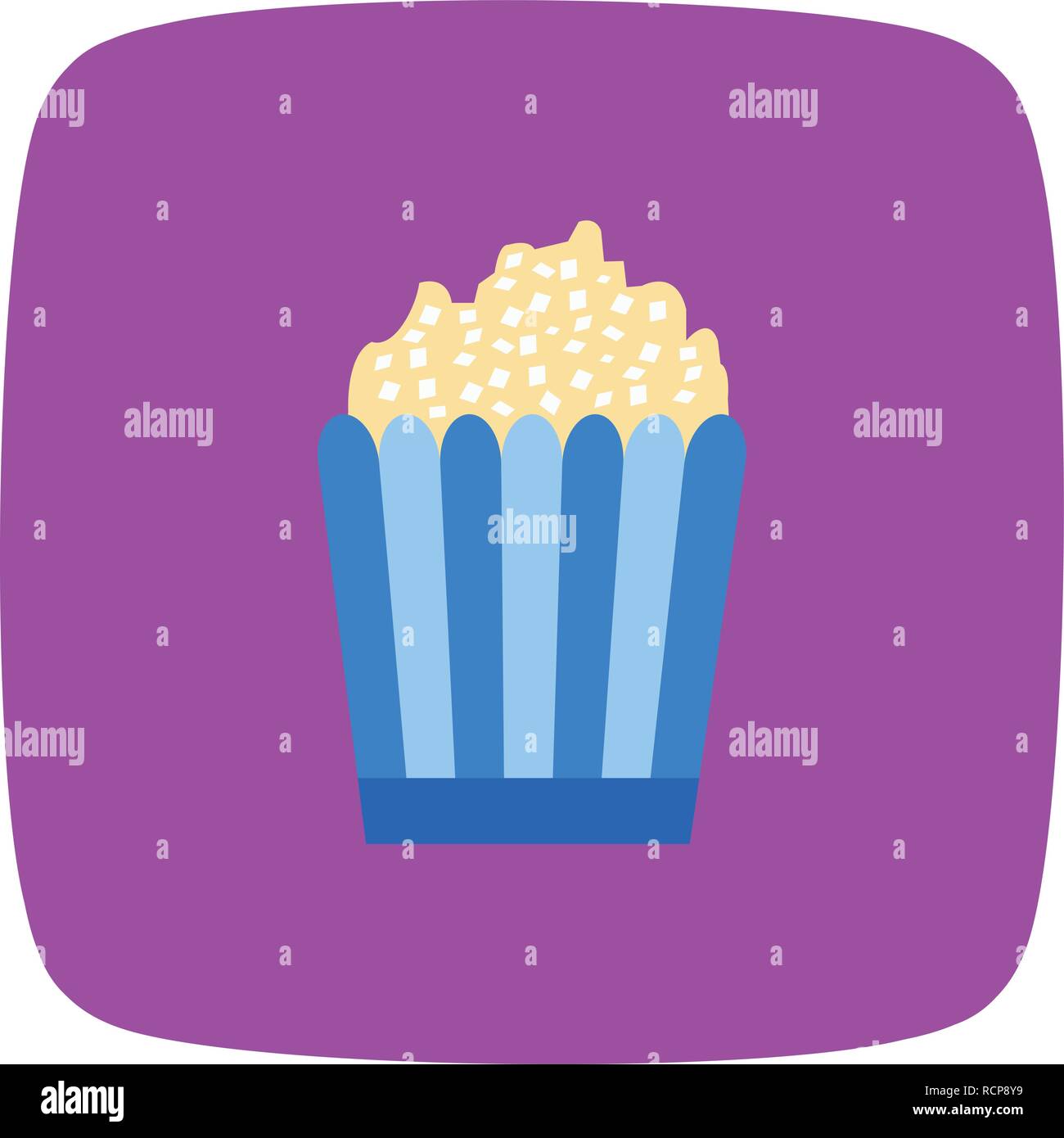 Vector Popcorn Icon Stock Vector Image & Art - Alamy