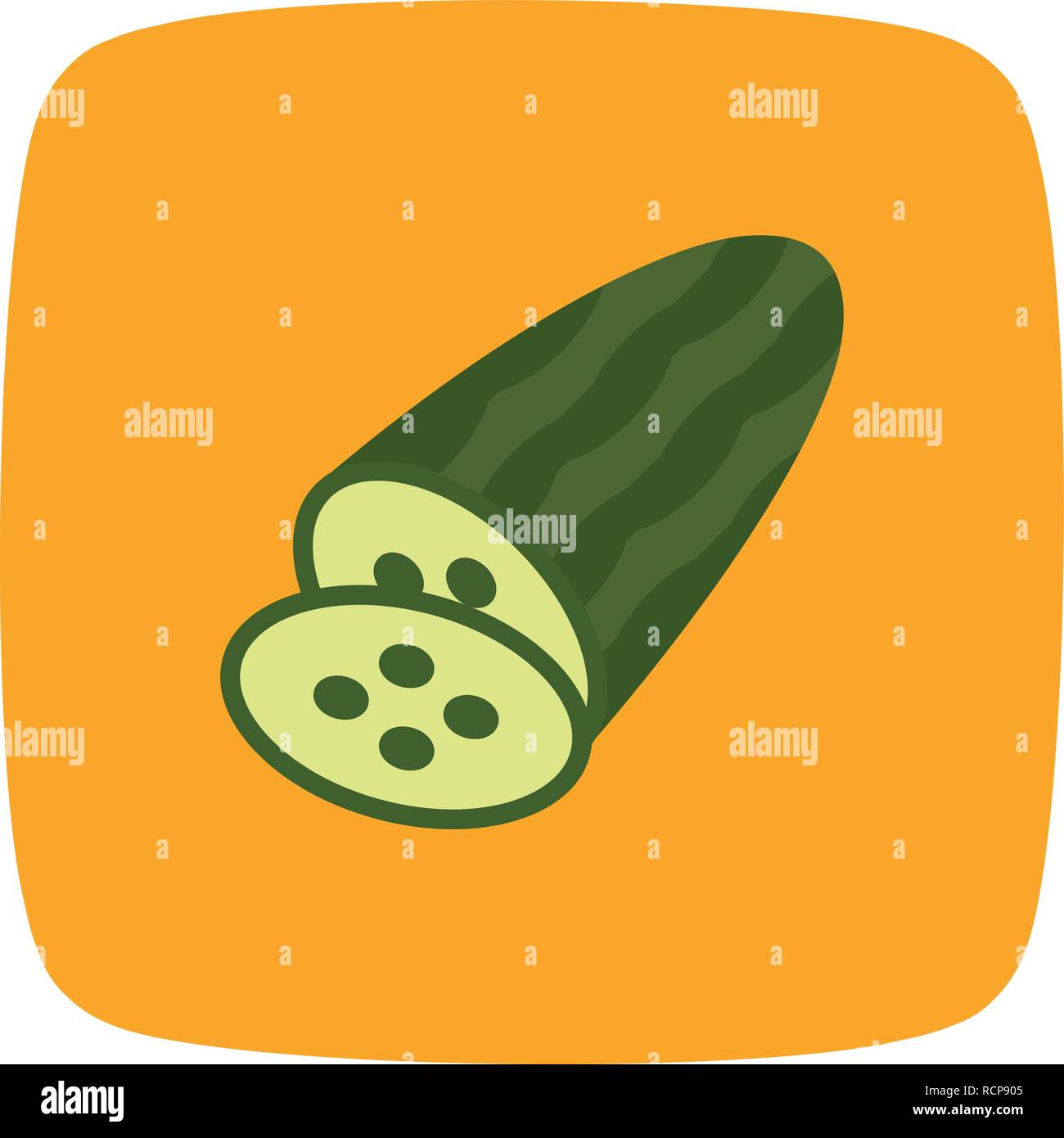 Vector Cucumber Icon Stock Vector Image & Art - Alamy