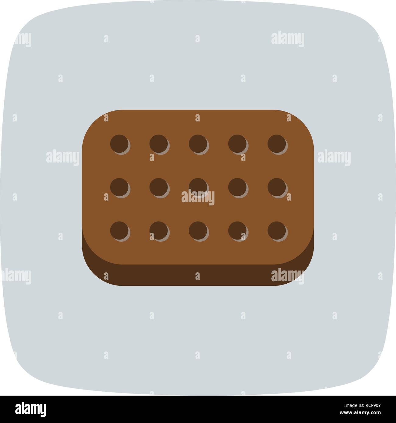 Vector Biscuit Icon Stock Vector Image & Art - Alamy