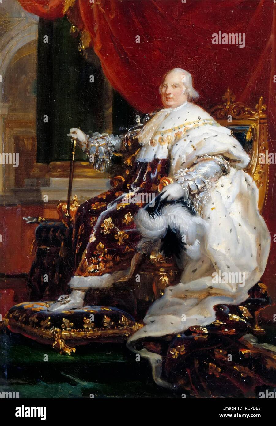 Portrait of Louis XVIII (1755-1824). Museum: Musée de l'Histoire de ...