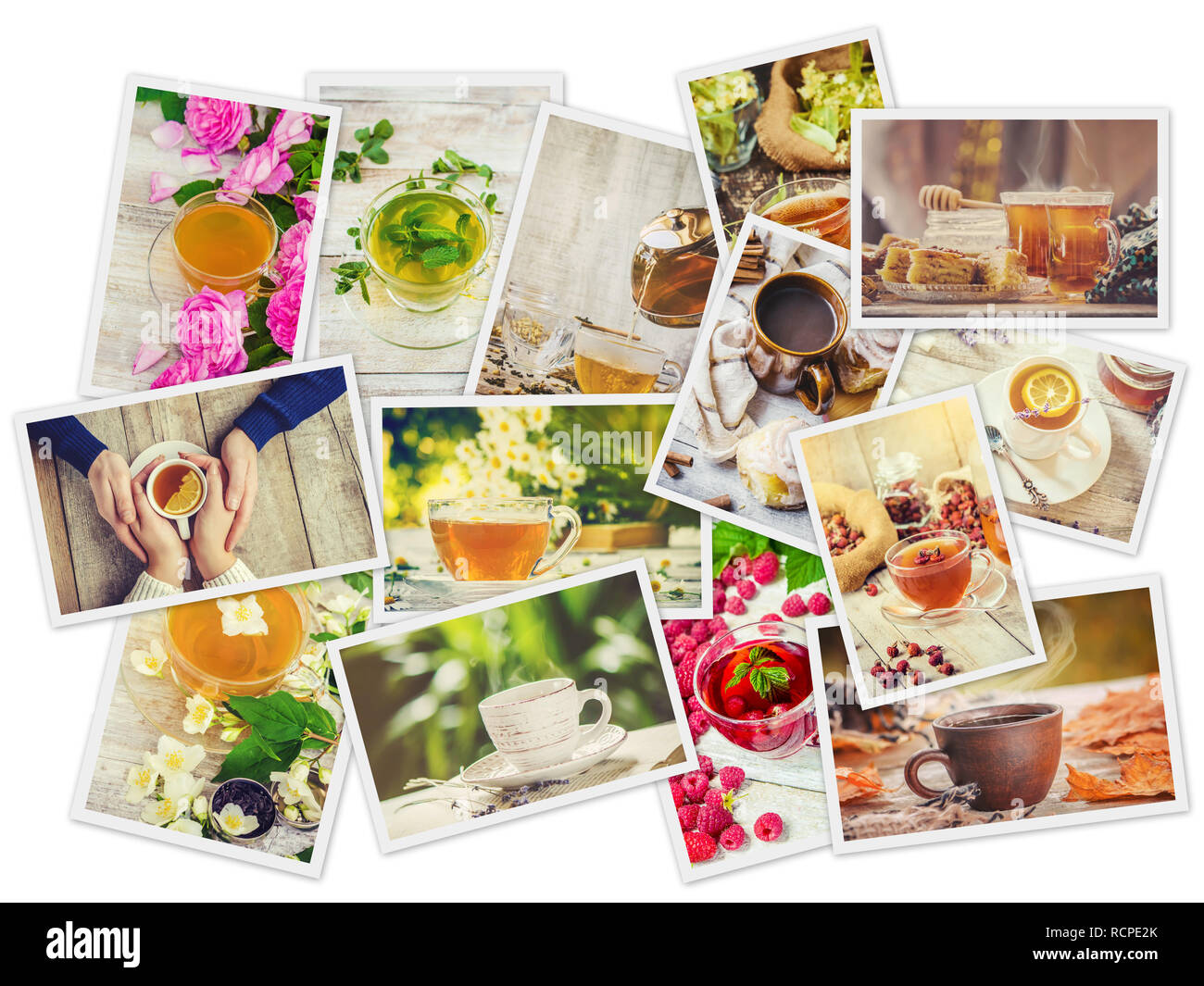 English food collage Cut Out Stock Images & Pictures - Alamy