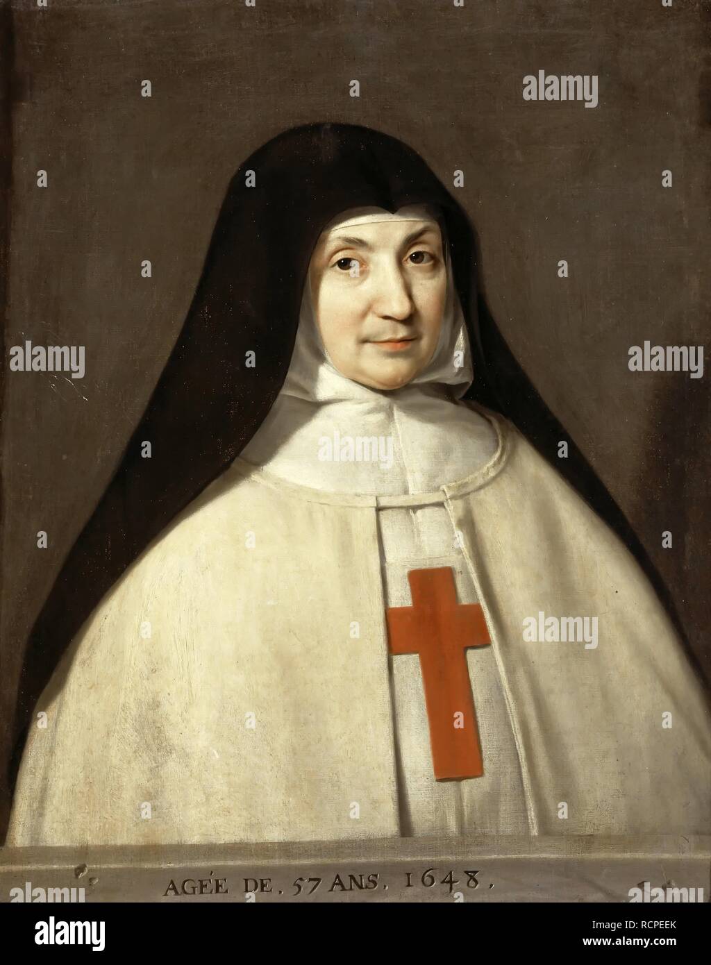 Portrait of Angélique Arnauld (1591-1661), Abbess of the Abbey of Port ...